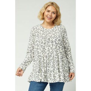 entro | Tops | Entro Animal Print Tiered Top | Poshmark